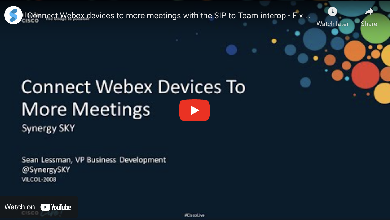 Connect Webex devices to more meetings