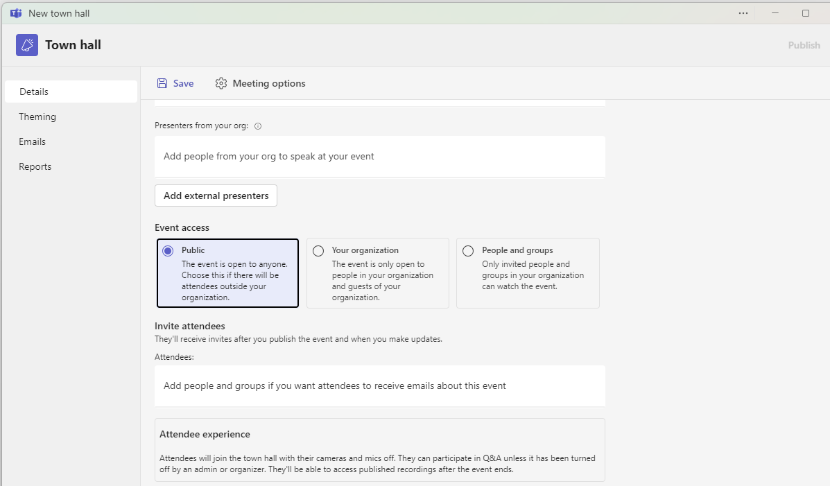 Join Teams Town Hall Events from Any Video Meeting Room